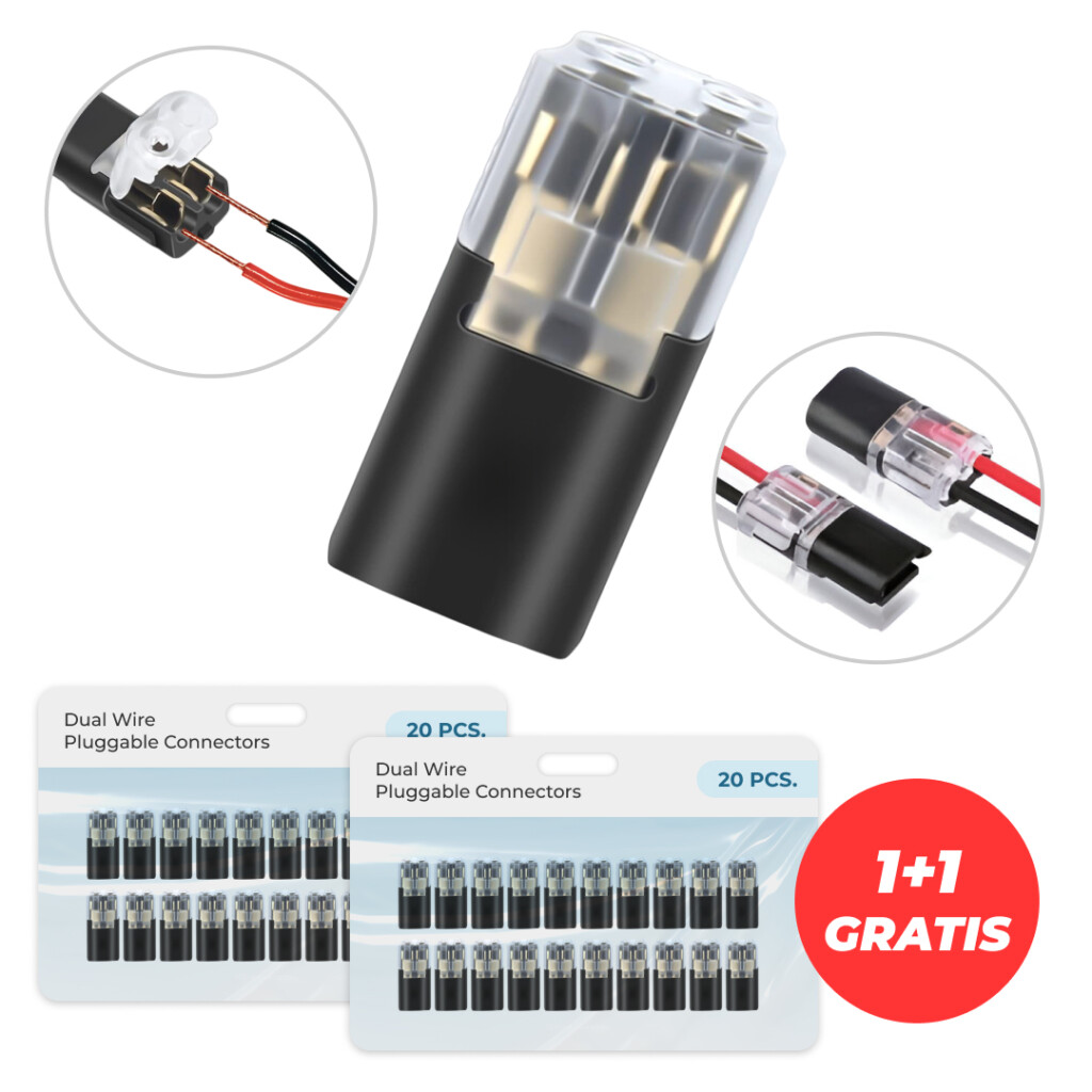 CONECTORES DE FIOS DE ENCAIXE WIREBINDER™ – 40 PCS. 1+1 GRÁTIS ...